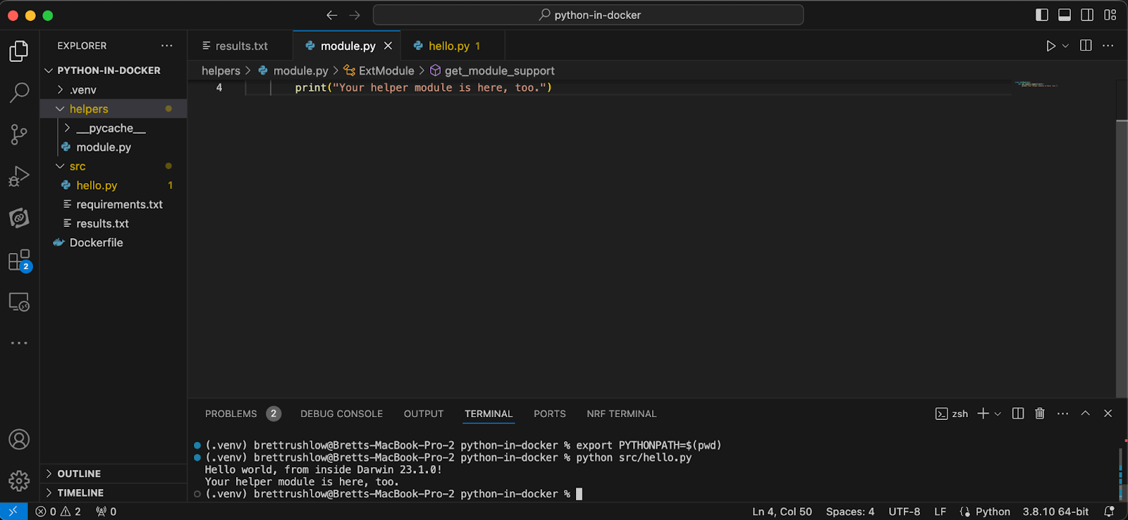 Testing Python Scripts In A Docker Container Dojo Five Modern 3390